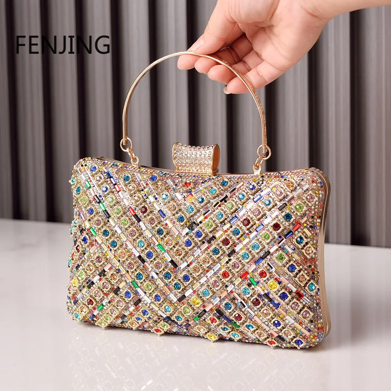 Colorful-Crystals-Evening-Bags-Diamond-Bling-Clutch-Luxury-Women-Purse ...