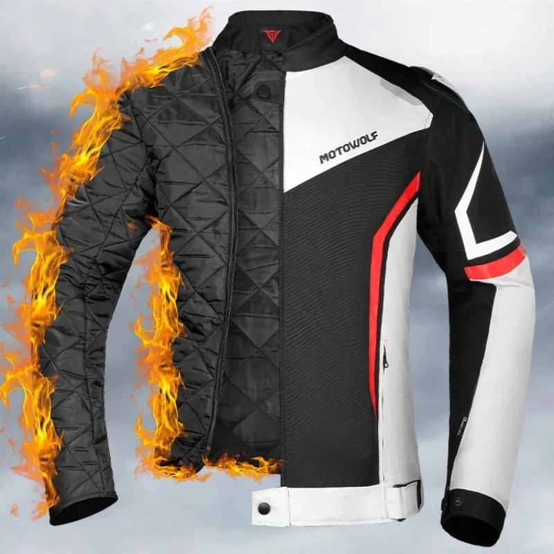 Motowolf-Motorcycle-Winter-Warm-Riding-Jacket-Windproof-Waterproof-Warm ...