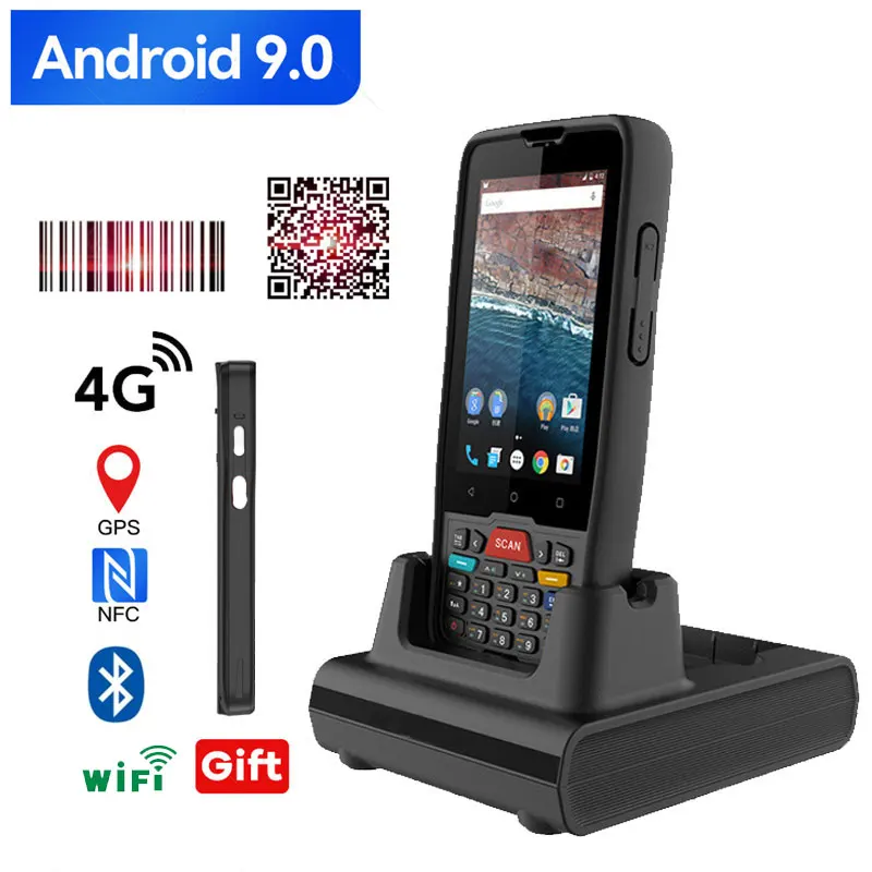 Pda Android Handheld Terminal Barcode Scanner 1d 2d Qr Portable Data ...