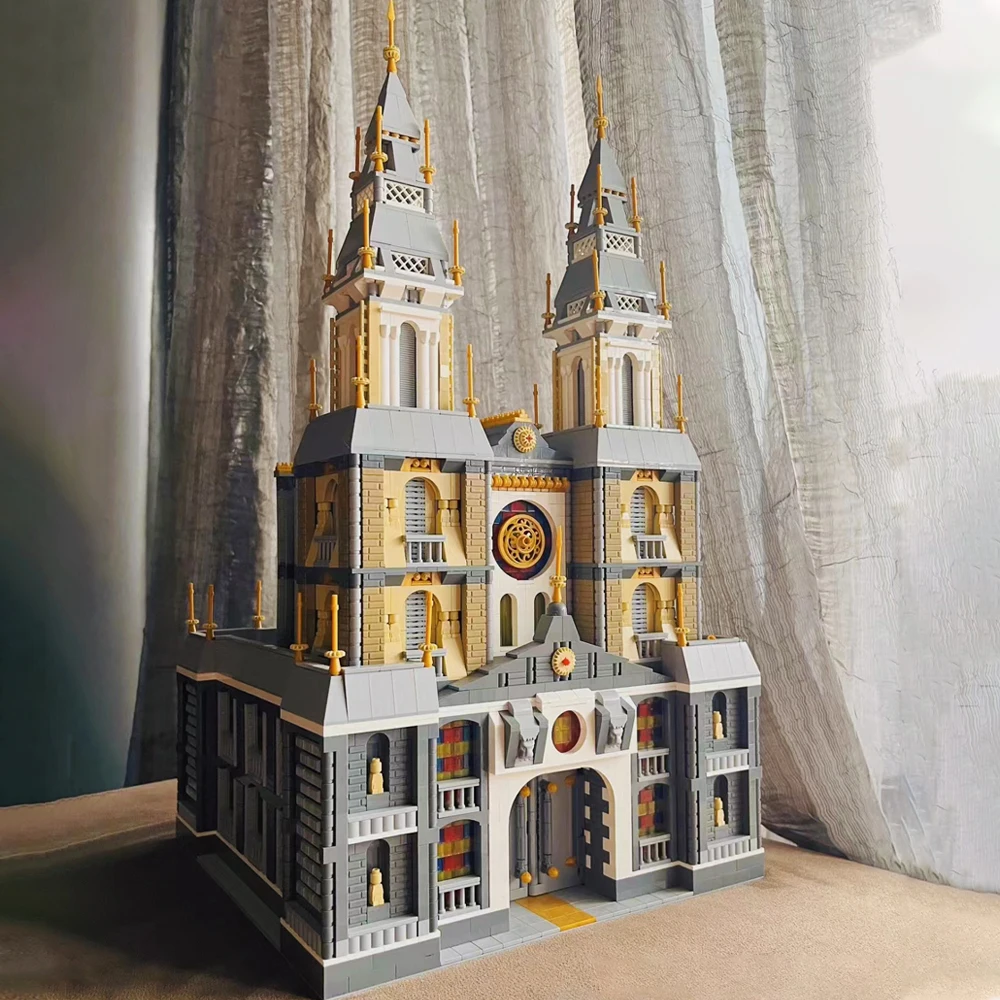 Street View European Medieval Church Mini Building Block Creative ...