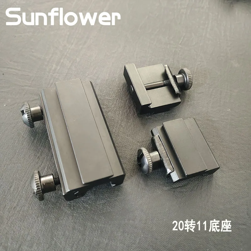Tactical Flat Top 20mm To 11mm Weaver Picatinny To Dovetail Rail ...
