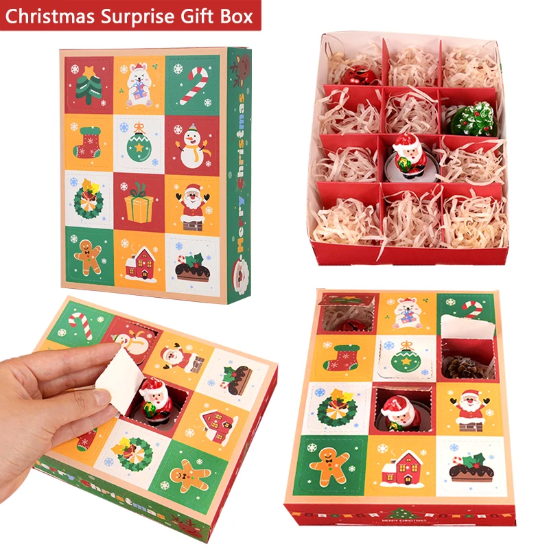 2pcs-Christmas-Kraft-Paper-Gift-Box-Surprise-Poked-With-Finger-Blind ...