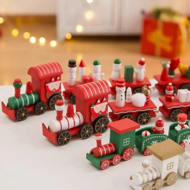 Christmas-Wooden-Train-Merry-Christmas-Decorations-for-Home-2024 ...