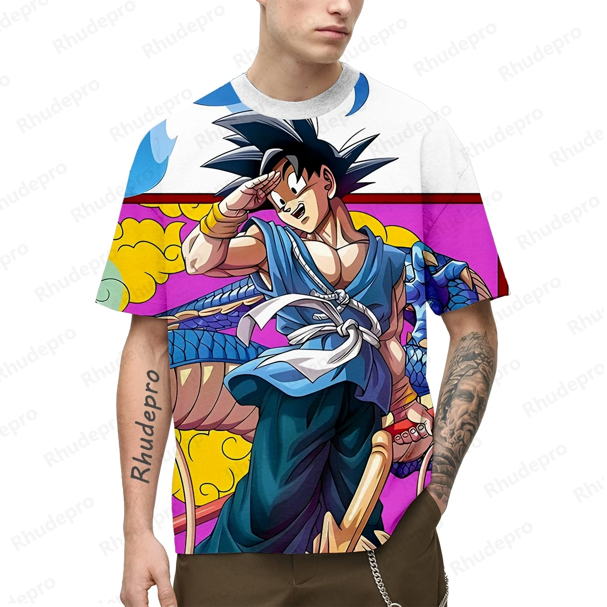 Goku-T-shirt-Short-Vegeta-Tops-Super-Saiya-Men-High-Quality-100-5XL-Tee ...