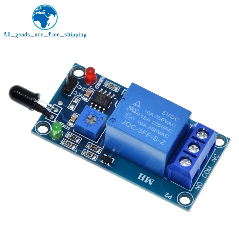 1/3PCS IR Infrared 1 Channel 5V 12V Flame Detection Sensor Module Fire ...
