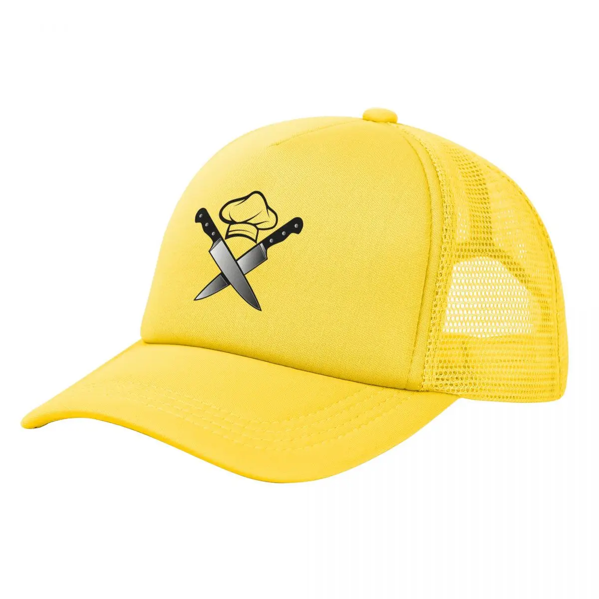 Unisex-Chef-And-Knives-Trucker-Hat-Outdoor-Mesh-Baseball-Cap-Snapback ...