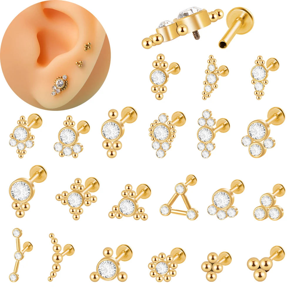 1piece-Pure-Surgical-Steel-Gold-Plated-Labret-Crystal-Cluster-Helix ...