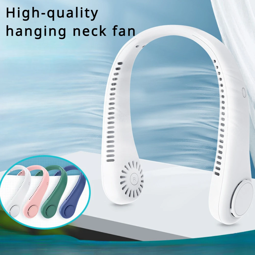 2024-New-Hanging-Neck-Fan-High-Quality-Wearable-Usb-Rechargeable-Air ...
