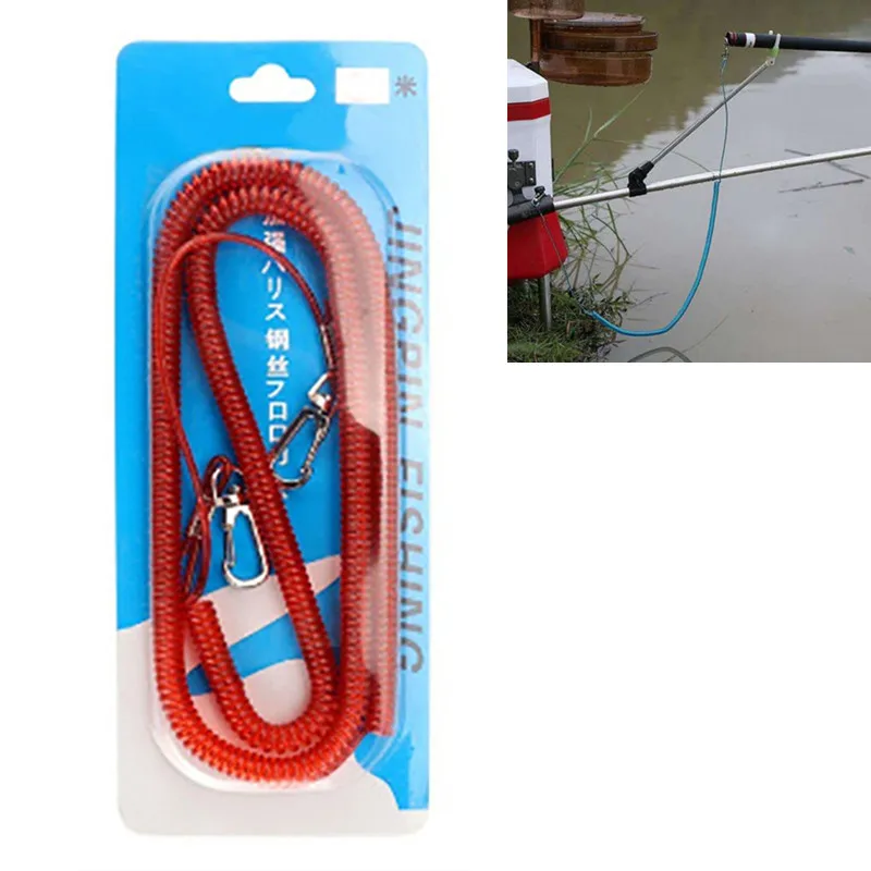 1Pc Fishing Slip Rope 3-5 Meter Fishing Miss Rope With Built-In Steel ...