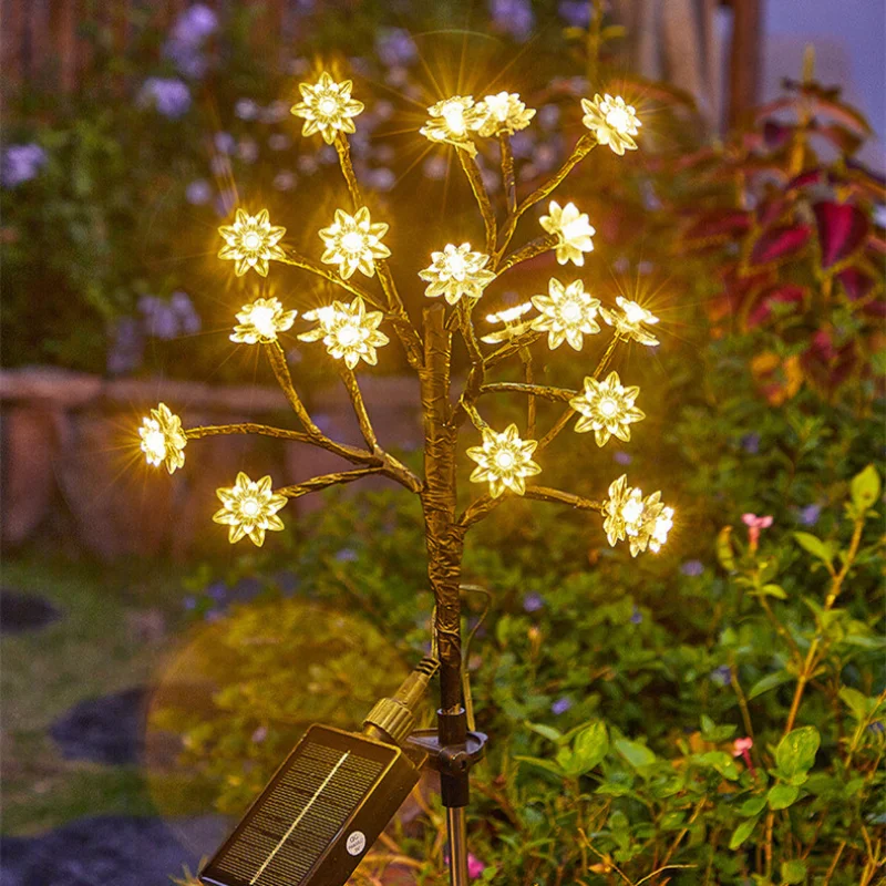 Solar-LED-Light-Outdoor-Waterproof-Garden-Sunlight-Powered-Landscape ...