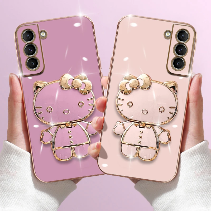Plating-Hello-Kitty-Case-for-Samsung-Galaxy-A73-A72-A71-A70-A04-A04E ...