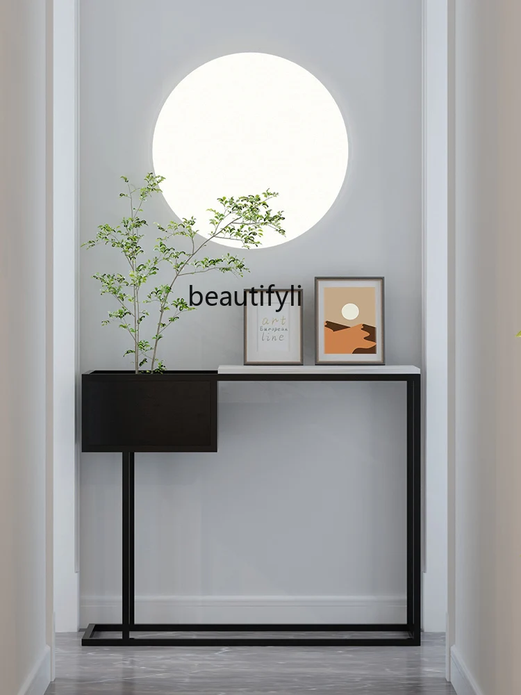 zq-Light-Luxury-Console-Tables-Ultra-Narrow-Nordic-Marble-Ultra-Thin ...