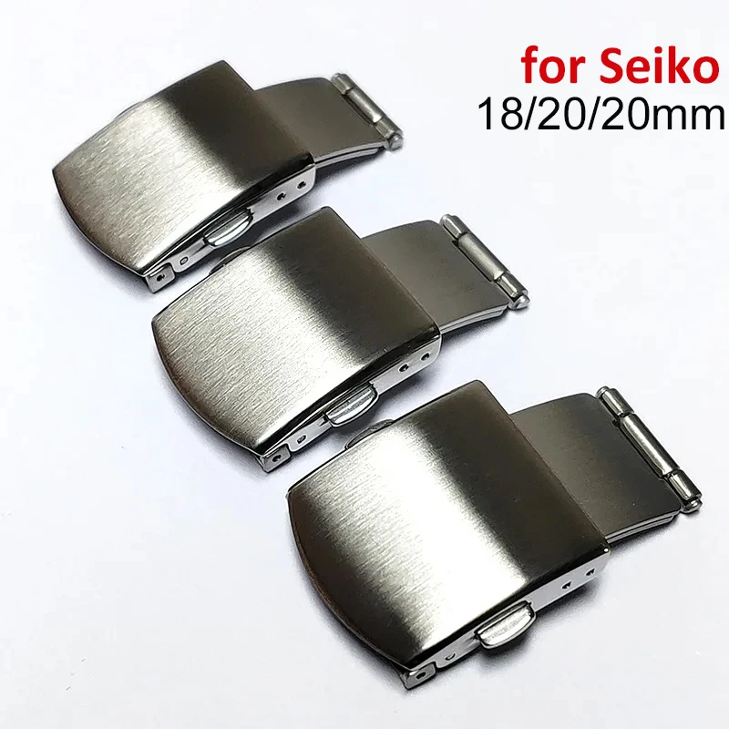 18mm 20mm 22mm Watch Band Folding Buckle for Seiko Strap 304 Stainless ...