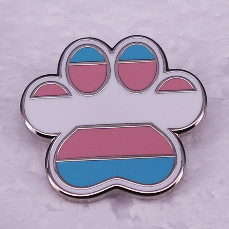 Furry-Trans-Paw-Transgender-Pride-enamel-pin-pinback-button-badge ...