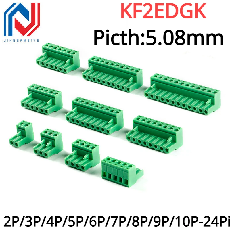 5PCS 2EDGK 5.08mm TERMINAL BlOCK 2EDG 5.08mm PLUG-IN PCB CONNECTOR 2EDG ...