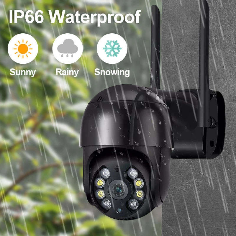 4K 8MP Wifi IP Camera 5MP H.265 Wireless Outdoor PTZ Camera AI Tracking ...