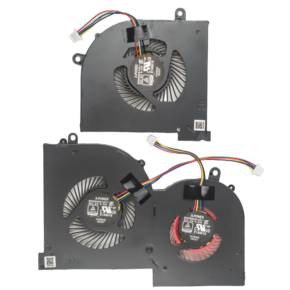 Replacement-New-Laptop-CPU-GPU-Cooling-Fan-for-MSI-GS65-GS65VR-WS65-P65 ...