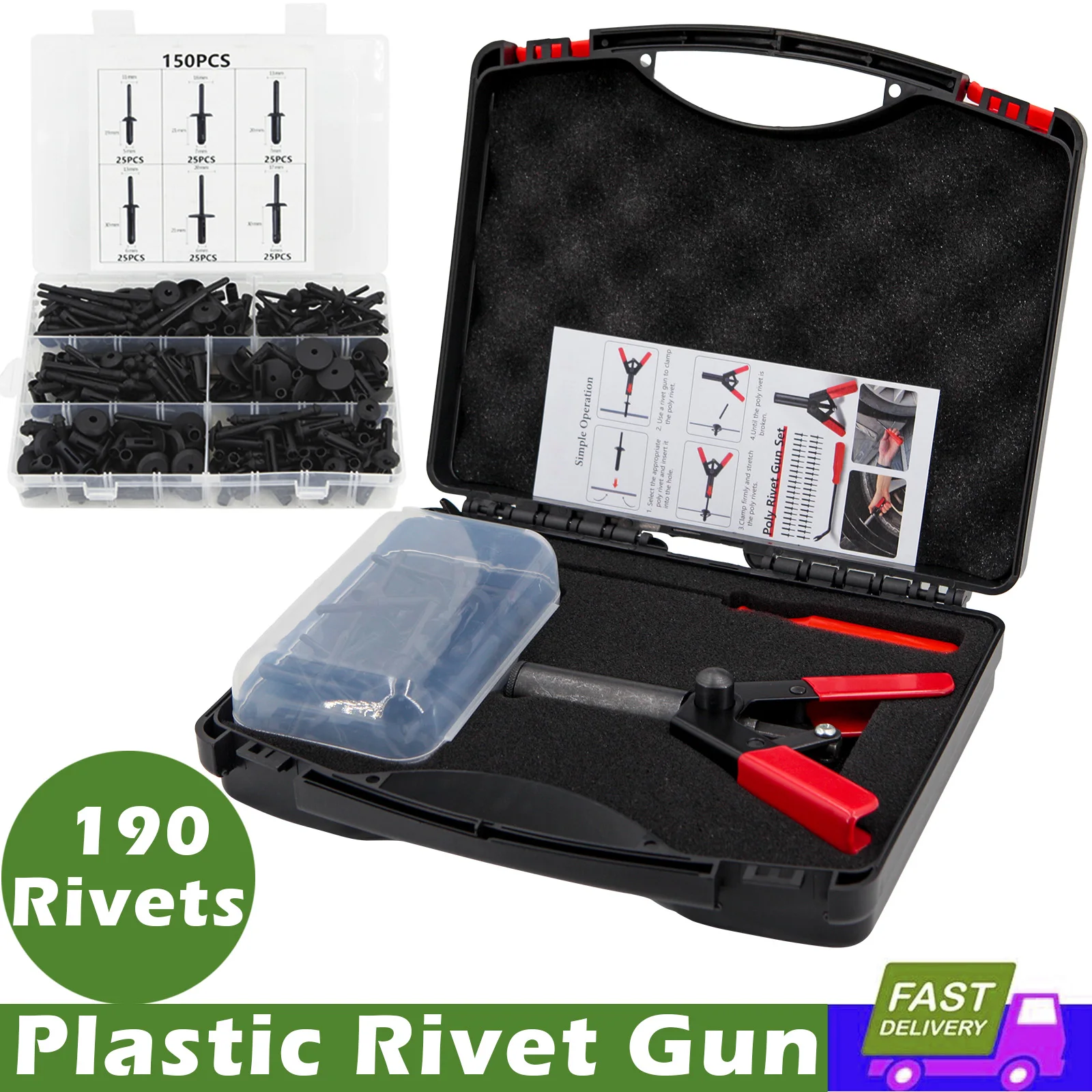 Plastic-Rivet-Gun-Set-190Pcs-6Sizes-Nylon-Blind-Rivets-Bonus-Fastener ...
