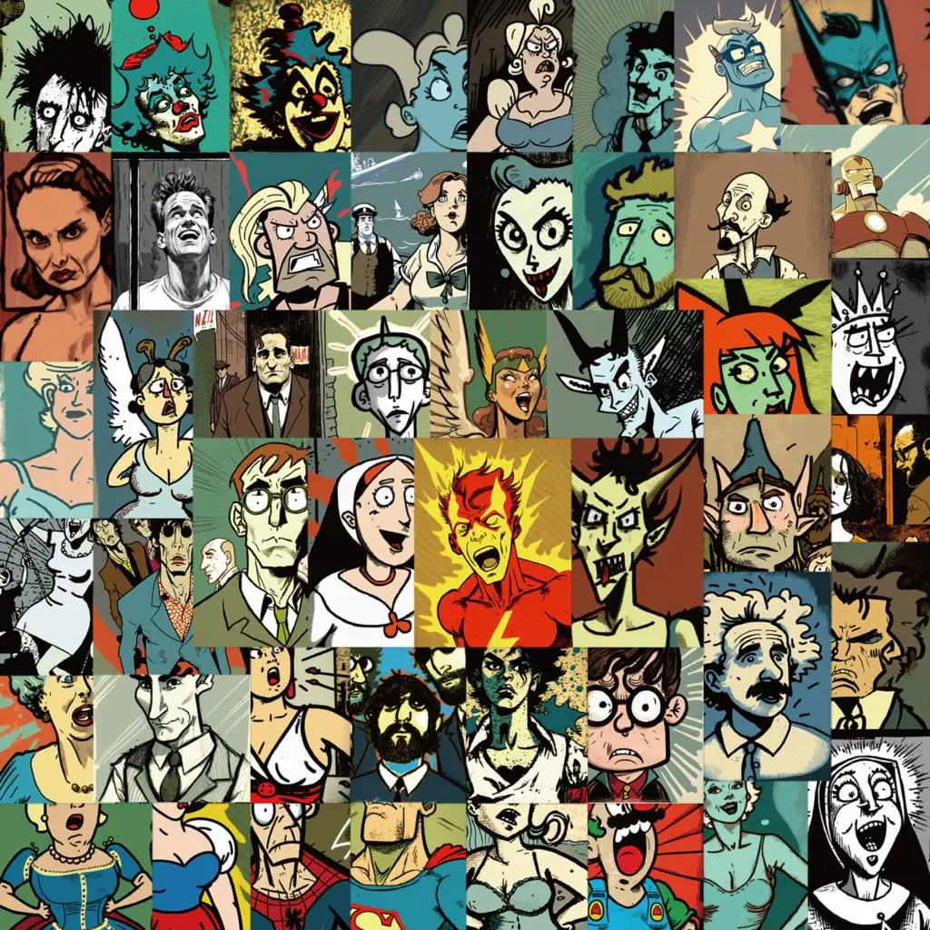 50PCS-Absurd-Humorous-Character-Cartoon-Stickers-DIY-Bike-Travel ...