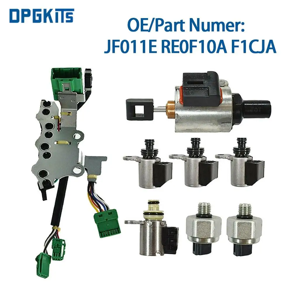 1Set-Valve-Body-Solenoids-JF011E-RE0F10A-F1CJA-33446-JF011-For-Nissan ...