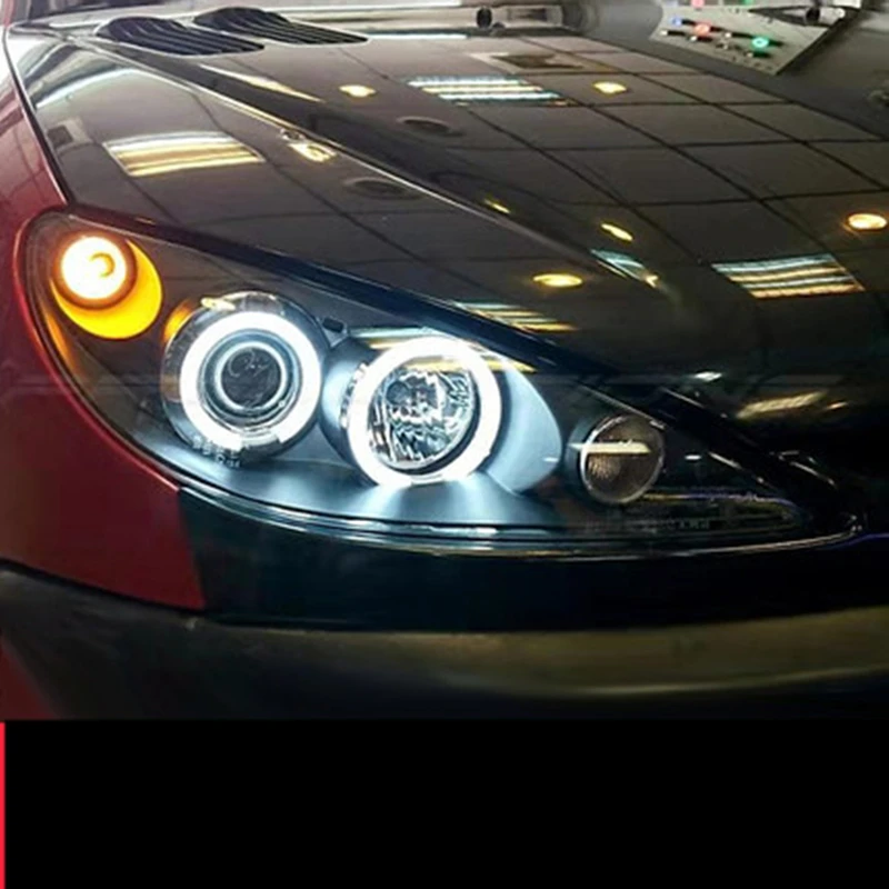 Faro LED trasero para coche, luz diurna DRL, señal de giro, Ojo de Ángel, accesorios para ...