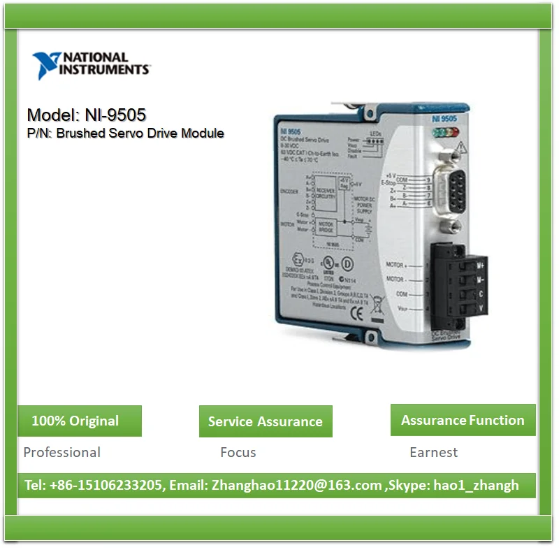 NI-9505-Brushed-Servo-Drive-Module-95-New-with-100-Original-contact-to ...