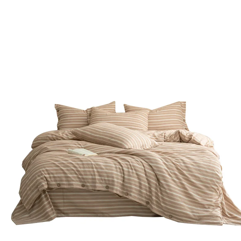 Soft Bed Linen Set Printed Bedclothes Simple Style Bedsheet Sets Home ...