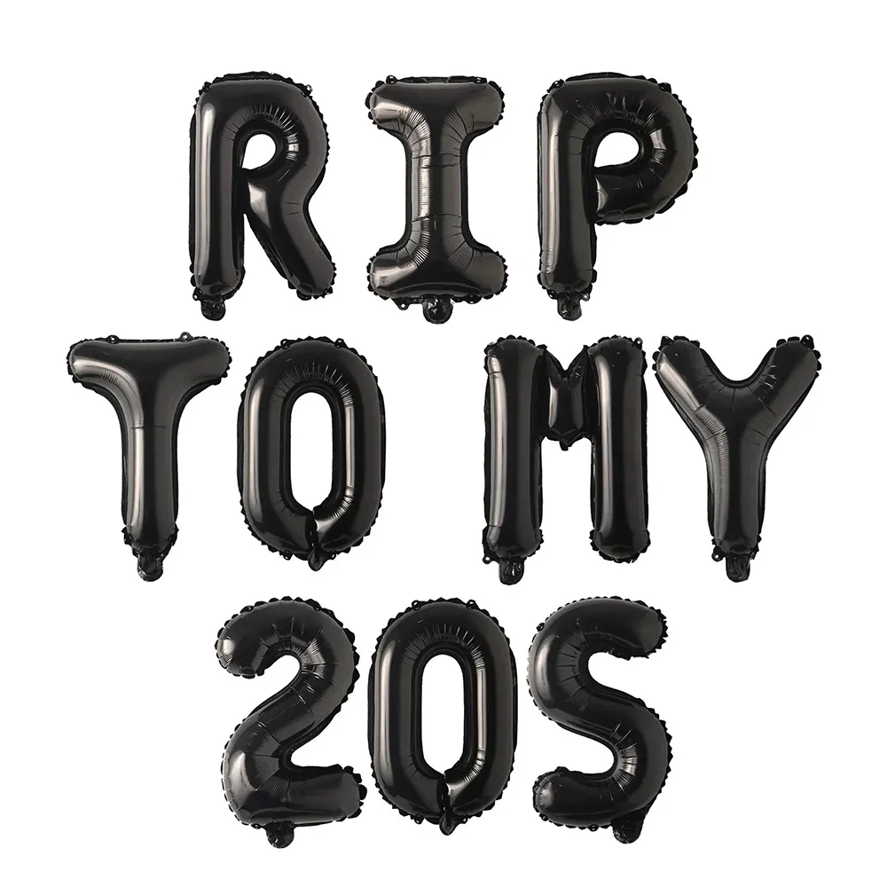 Rip-20s-Birthday-Decorations-30th-Balloons-Rip-to-My-20s-Balloon-Set ...