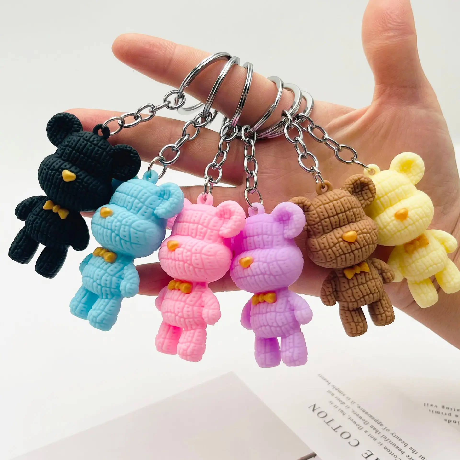 keychain-bear-Couples-Gift-Key-Chain-Animal-Doll-Key-Ring-For-Bags ...
