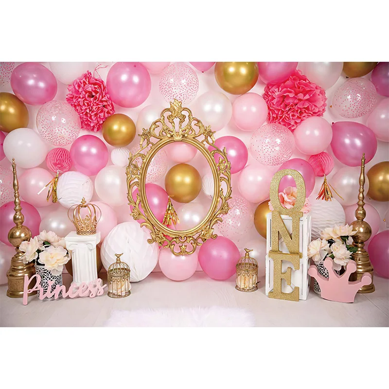 Princess 1st Birthday Background