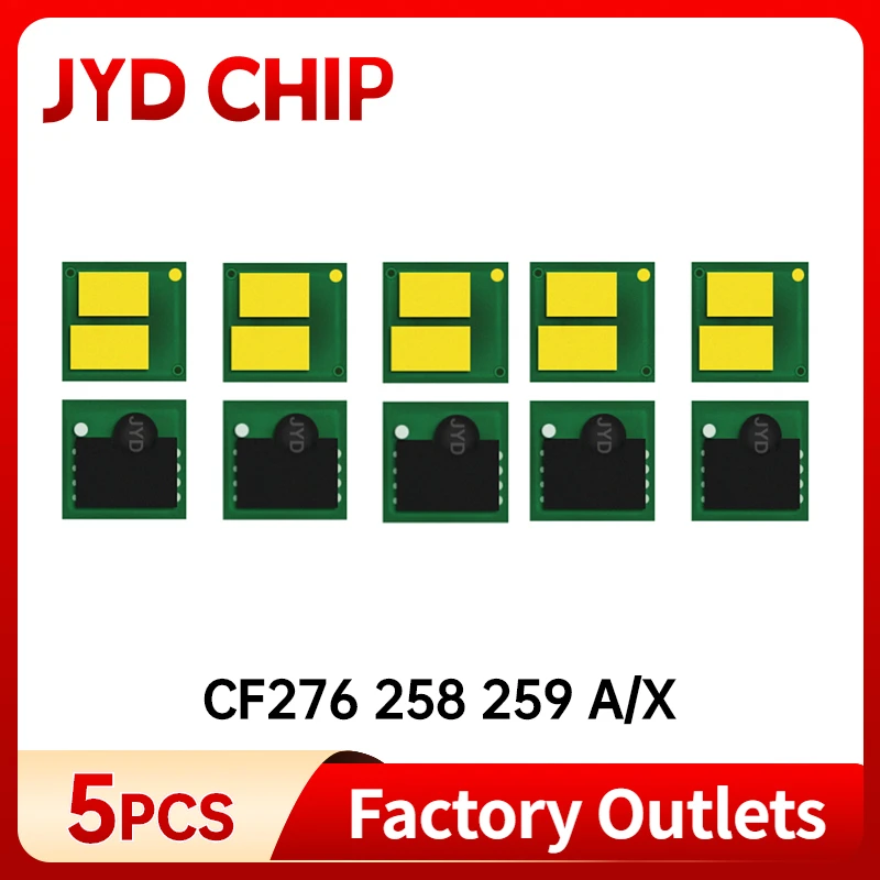 5x Compatible Laser Printer Reset Cf258 Cf259 Cf276 Cartridge Chip For ...