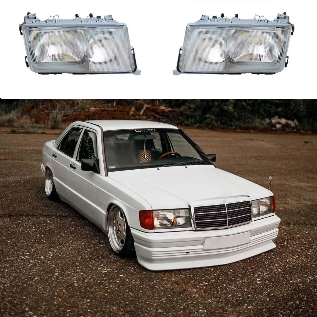 Headlight-Head-Light-for-Mercedes-Benz-E-Class-W201-190E-1982-1983-1984 ...