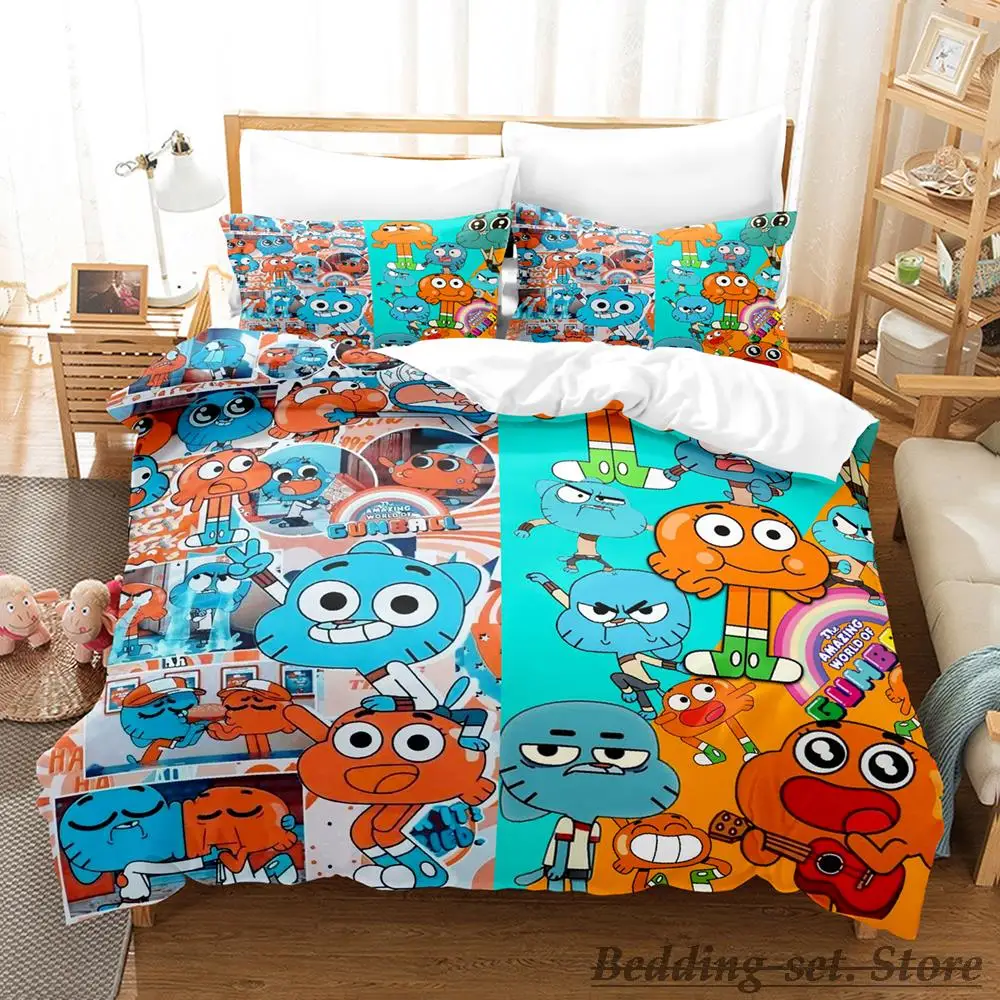 2023-Gumball-Amazing-World-Bedding-Set-Single-Twin-Full-Queen-King-Size ...