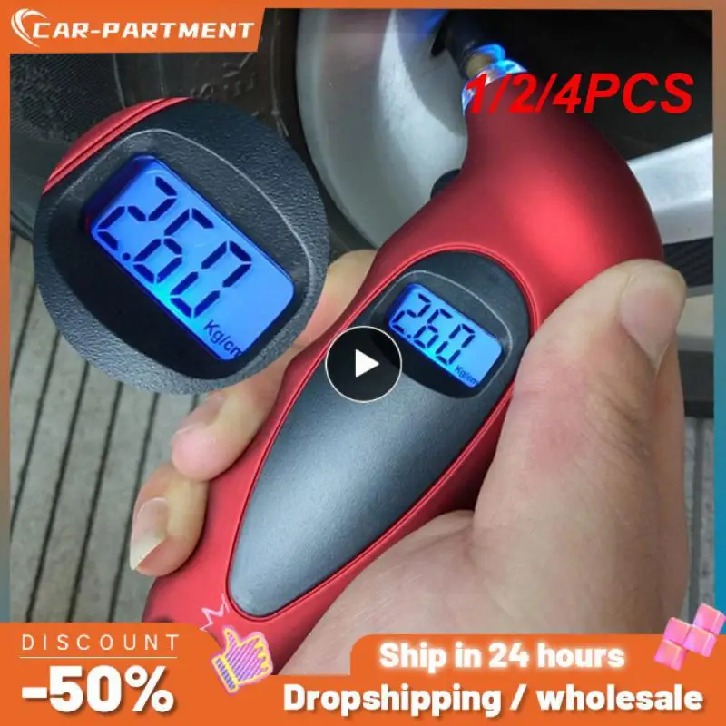 1-2-4PCS-New-Digital-Tire-Pressure-Gauge-0-150-PSI-Backlight-High ...