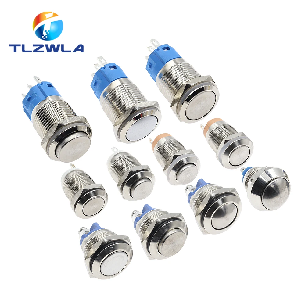 12-16MM-Waterproof-Metal-Button-Switch-Self-Reset-Start-Power-Switch ...