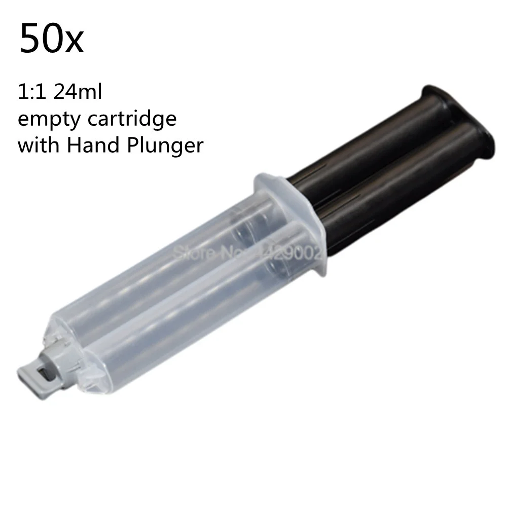 50pcs-Empty-24ml-1-1-Adhesive-Cartridge-Syringe-Tube-included-Hand ...