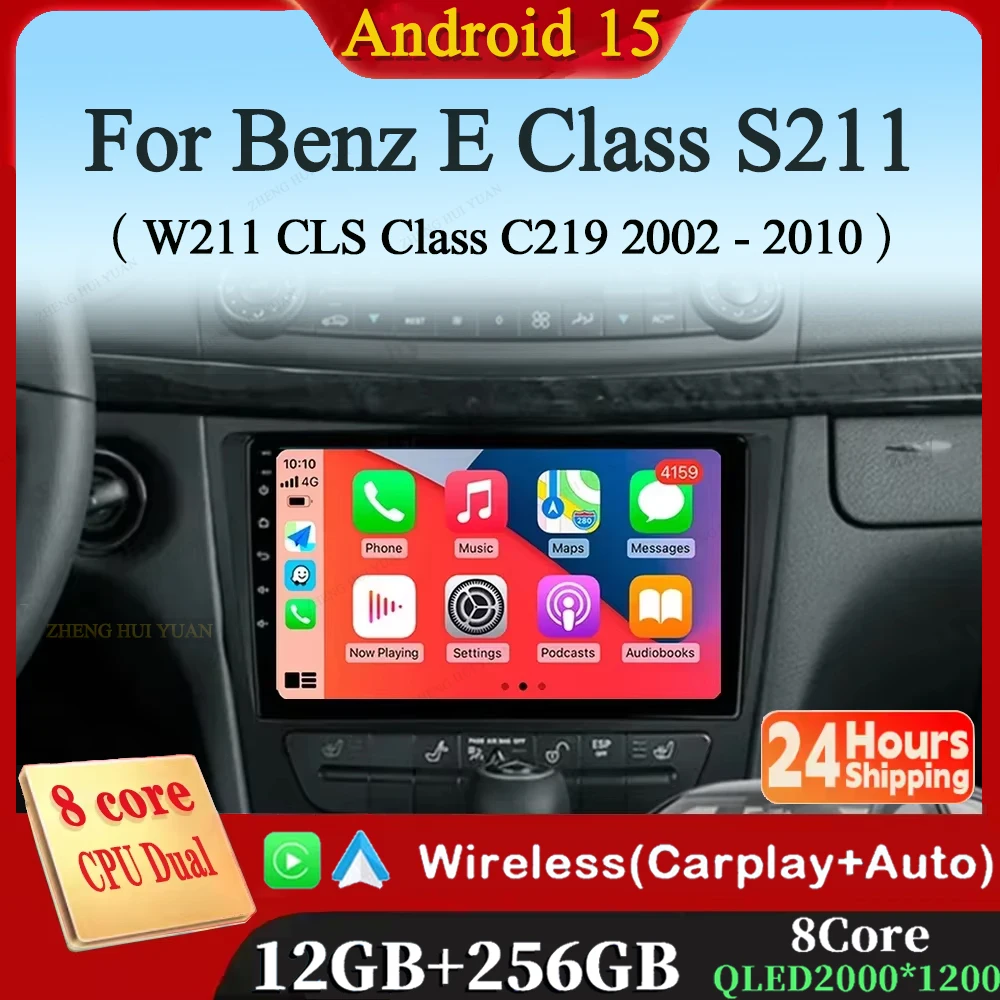 For Mercedes Benz E Class S211 W211 CLS Class C219 2002 - 2010 Android ...