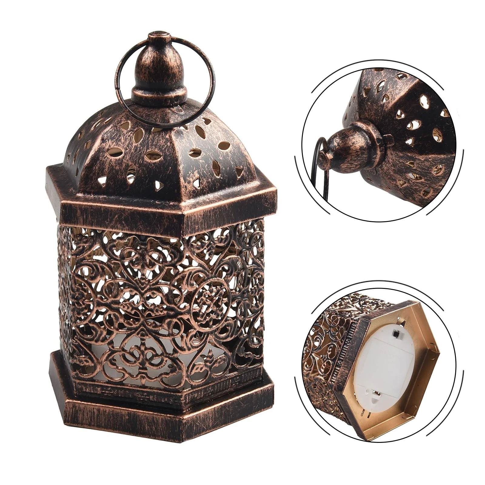 1Pc-Night-Light-Metal-Iron-Lanterns-Brass-Effect-Moroccan-Style-M-L ...