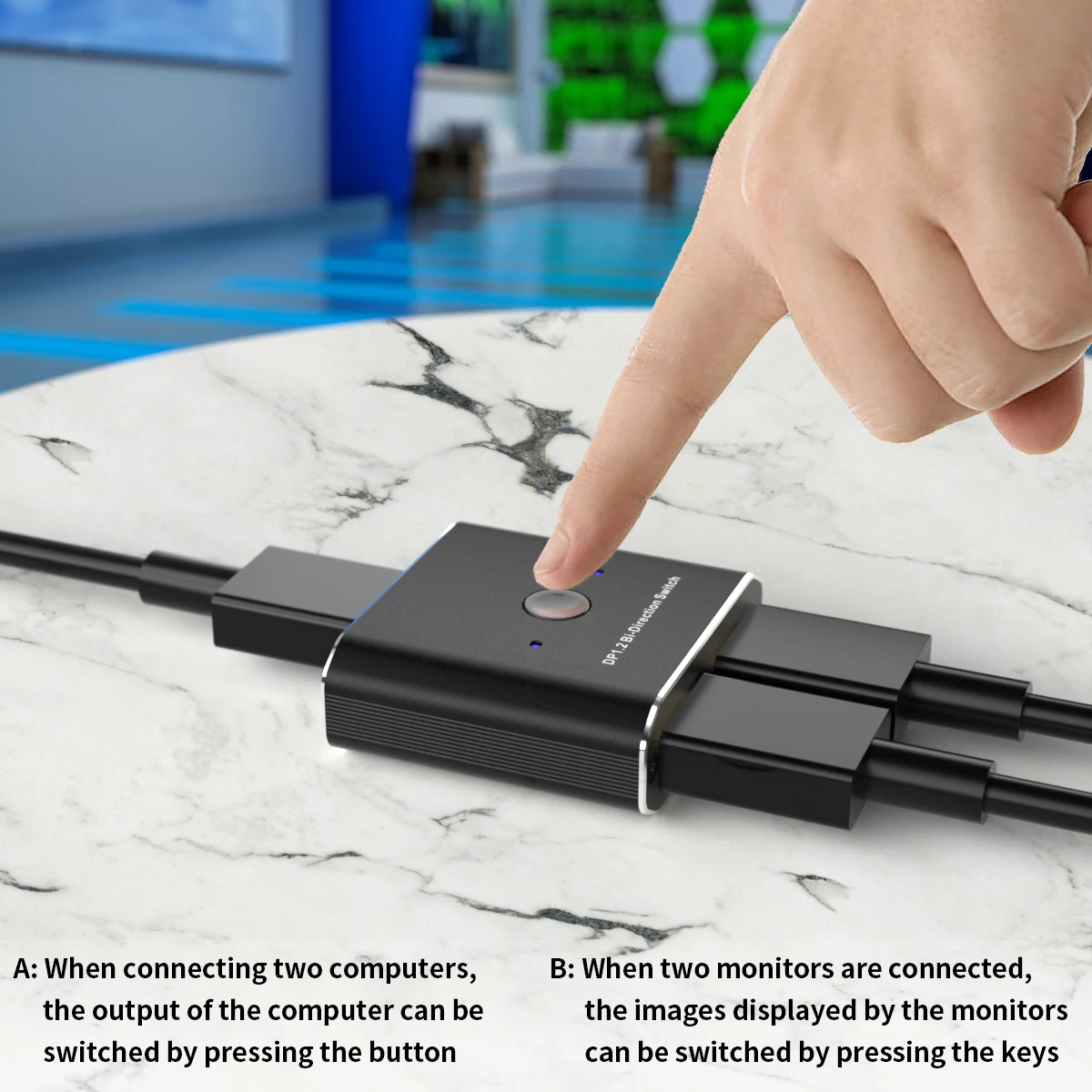 PWAY-4KHD-Switcher-2-in-1-out-4K-HD-Switch-Bi-Direction-Adapter ...