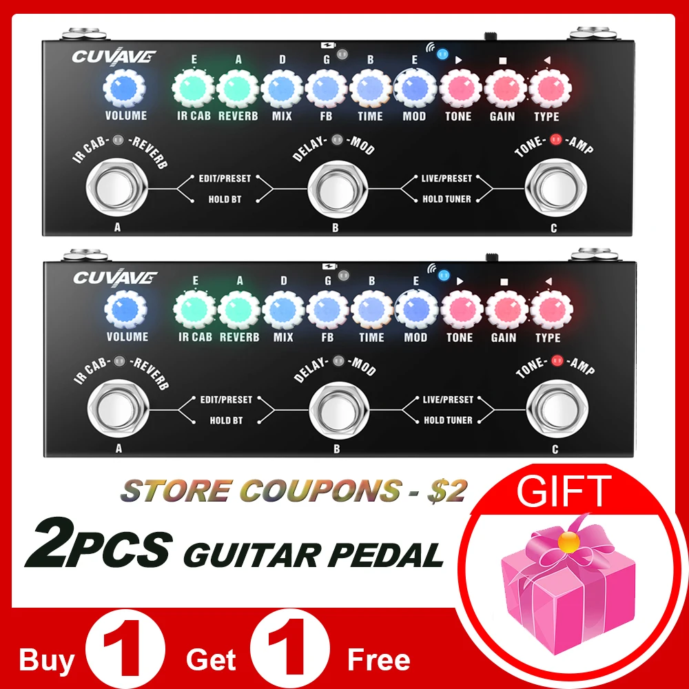 Cuvave-Cube-Pedal-de-efectos-m-ltiples-para-beb-recargable-retraso-de ...