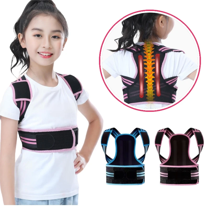 Children-Adjustable-Posture-Corrector-Back-Support-Boys-Girls-Shoulder ...