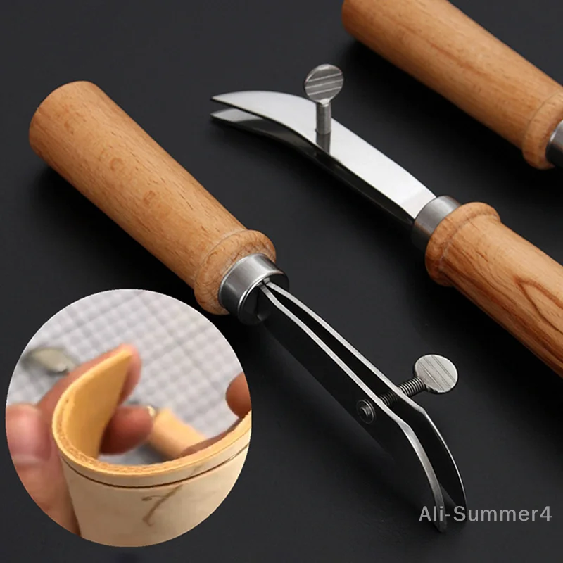 Adjustable Leather Edge Stitching Groover Leather Craft Groove Gouge ...