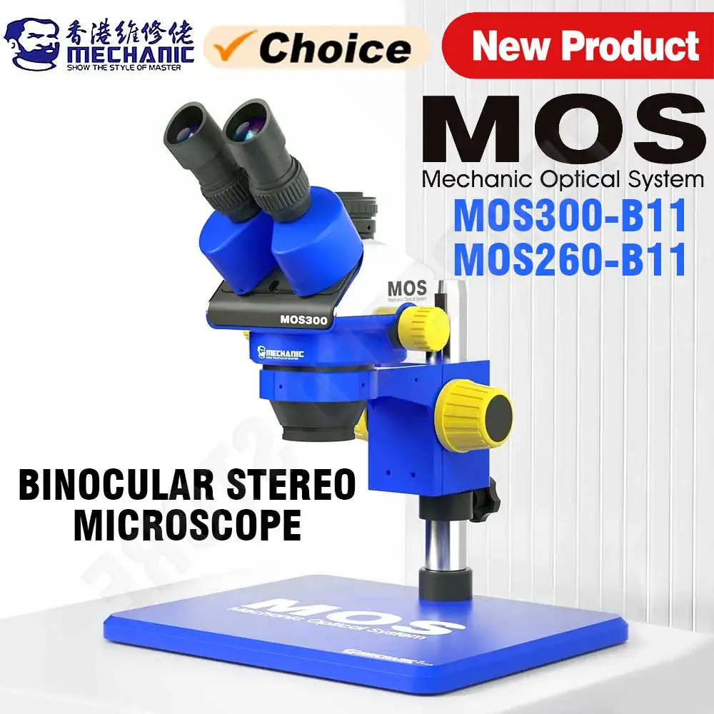 MECHANIC-MOS260-B11-MOS300-B11-Binocular-Trinocular-Stereo-Microscopes ...