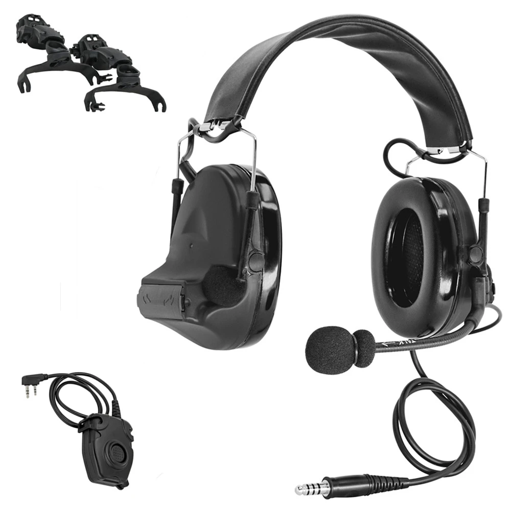 Tactical shooting headset electronic hearing protection COMTACII ...