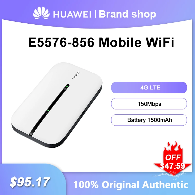 Unlocked-Huawei-E5576-856-Mobile-WiFi-4G-LTE-Router-150Mbps-Portable ...