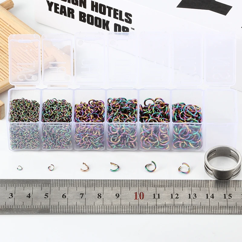Jewelry Making Findings Open Jump Rings | Open Jump Ring Rainbow Color ...