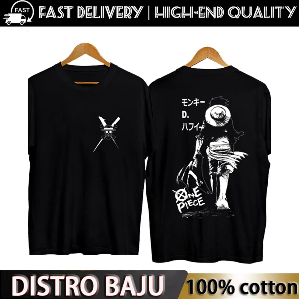 Distro T-Shirts Kaos - One Piece Lufy - Distro Upgrade Tshirt Baju T ...