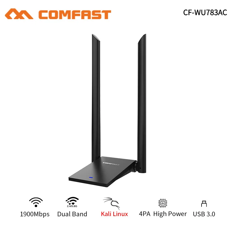 Rtl8814au 802.11ac 1900mbps Usb3.0 Wireless Wifi Adapter 2x6dbi Antenna For Windows 7/8/10/11 ...