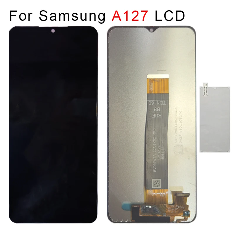 Original 6.5" LCD For Samsung Galaxy A12 Nacho SM A127F A127 A12S LCD with frame Display Touch ...