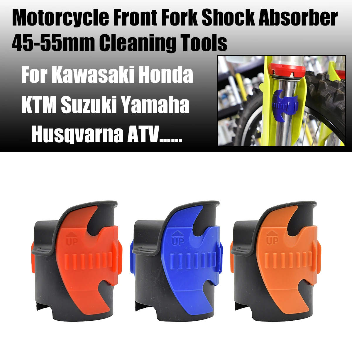 Motorcycle Front Fork Shock Absorber 45-55mm Cleaning Tools For ...